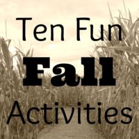 Ten Fun Fall Activities - A Nation of Moms