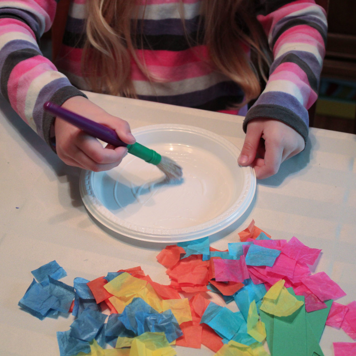 Tissue Paper Mosaic Turtle Craft - A Nation of Moms