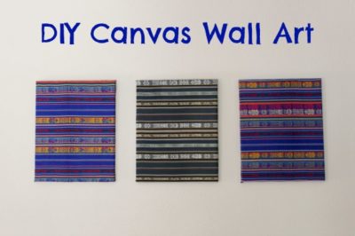 DIY Fabric Canvas Wall Art - A Nation of Moms