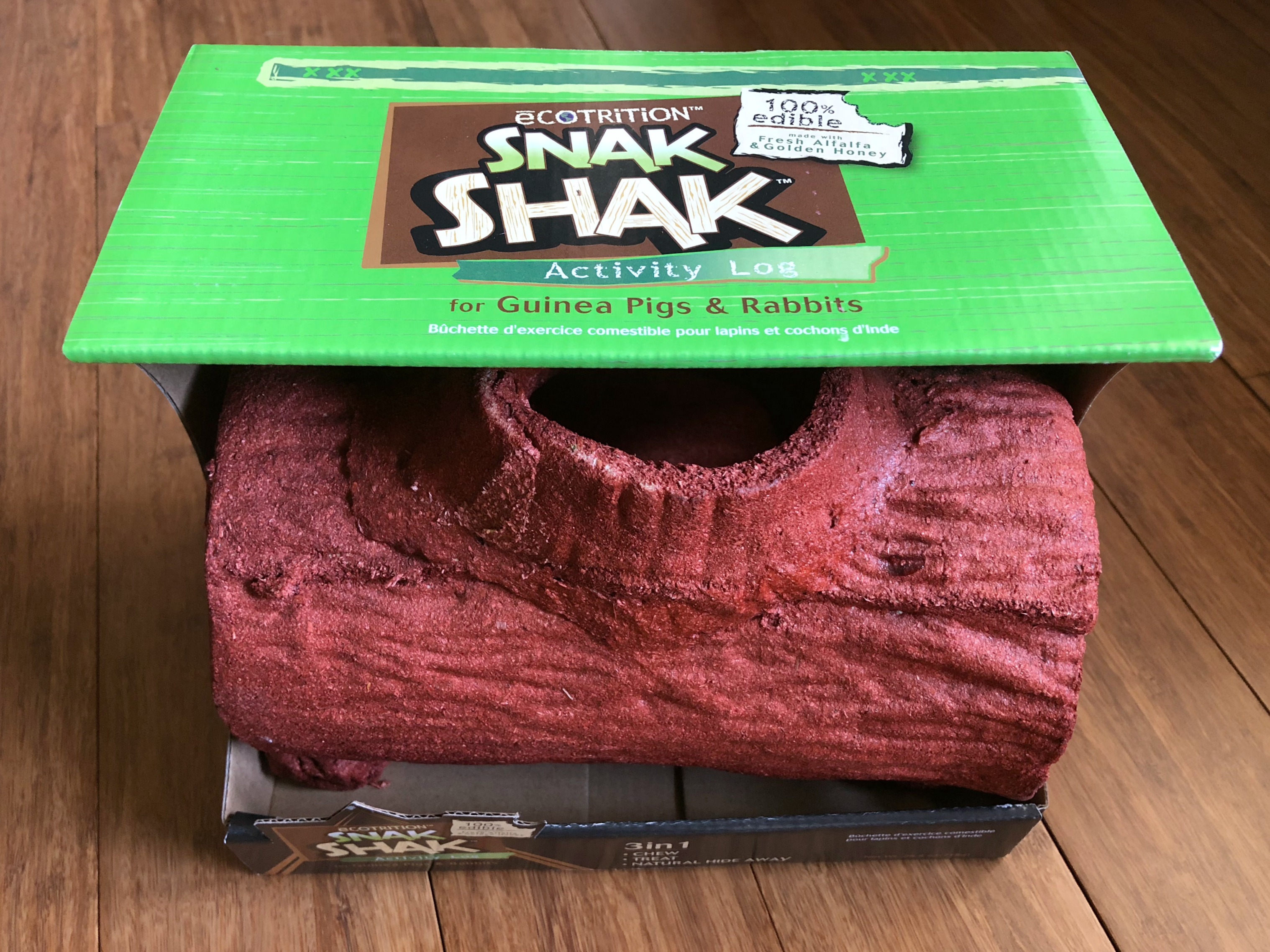 eCOTRITION Snak Shak Guinea Pig & Rabbit Activity Log from Chewy.com ...