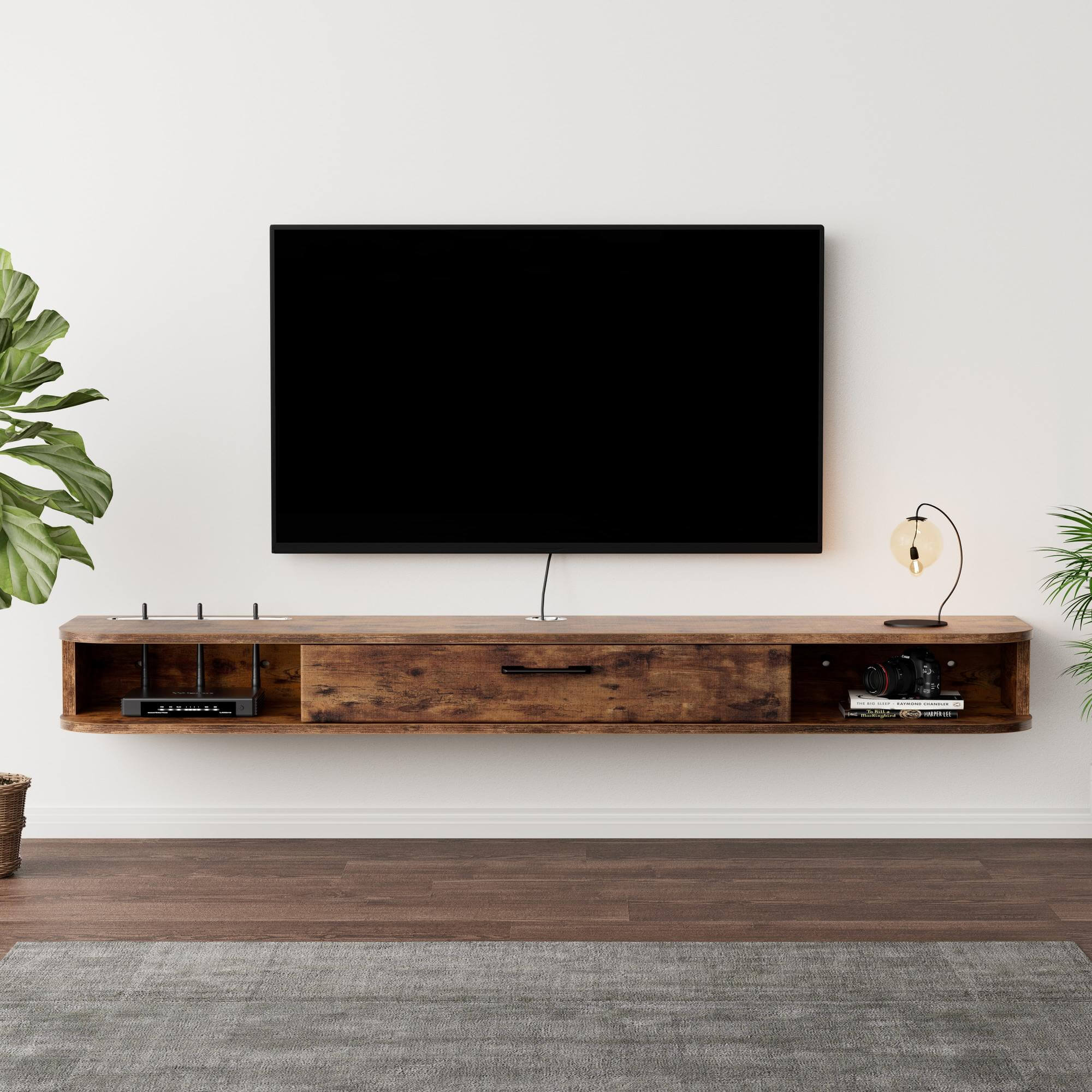 Wood Floating TV Stands: Raise Your Amusement Space - A Nation of Moms