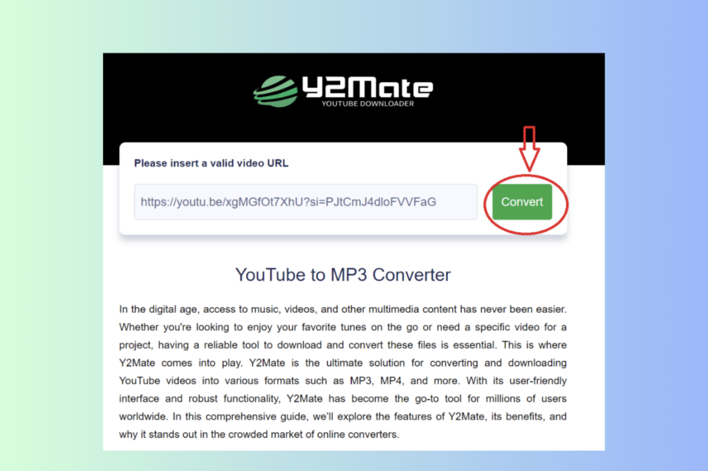 A Complete Guide to Using YouTube to MP3 Converter Y2Mate - A Nation of ...