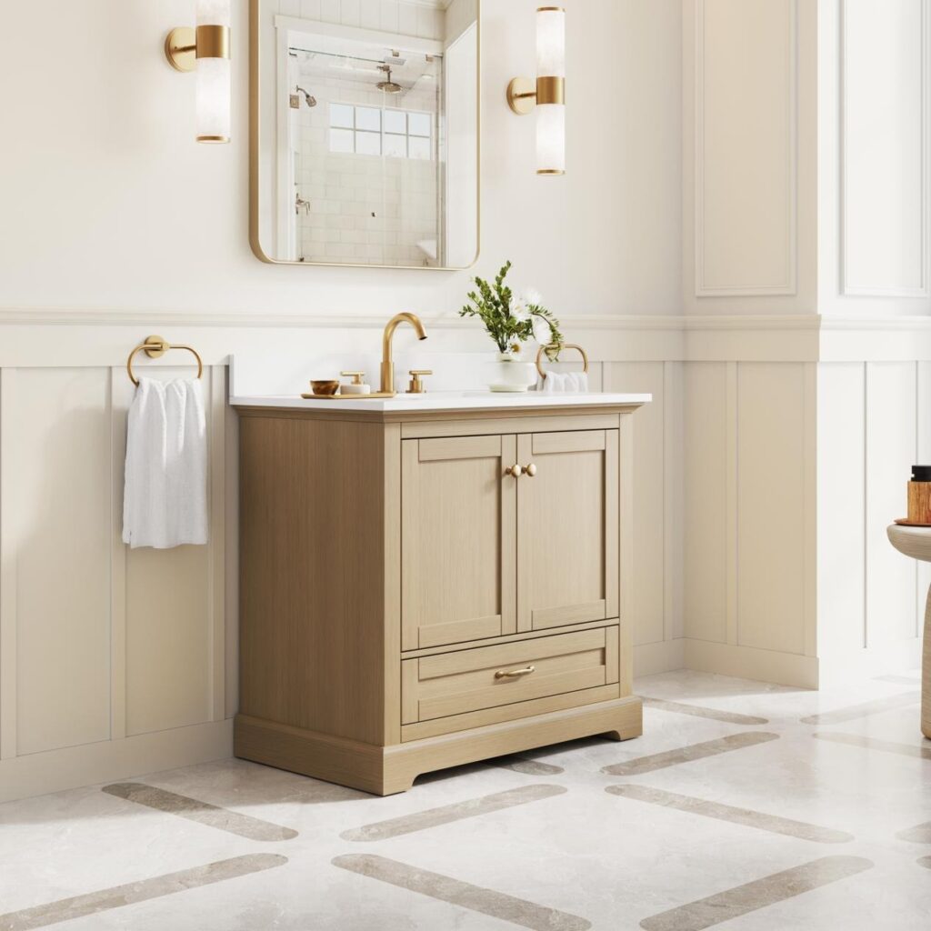 Is an All Wood Bathroom Vanity Built to Last? - A Nation of Moms